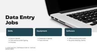 Data Entry | Virtual Assistance Course | PPT