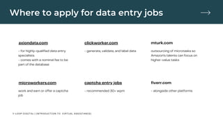 Data Entry | Virtual Assistance Course | PPT