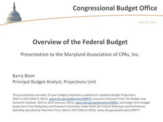Overview of the Federal Budget | PDF | Business Accounting & Finance ...