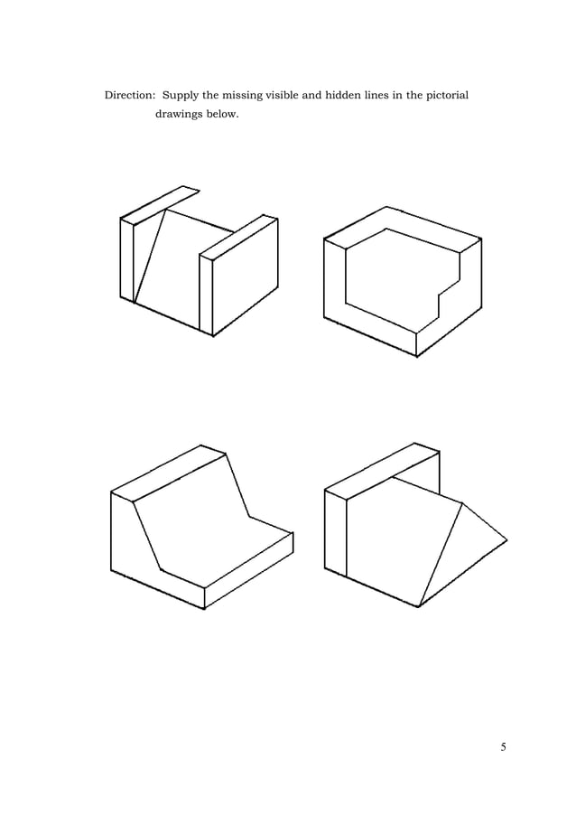 Y1-Module-3-Constructing-orthographic-projection (1).doc | 3-D Graphics | Computer Software and ...
