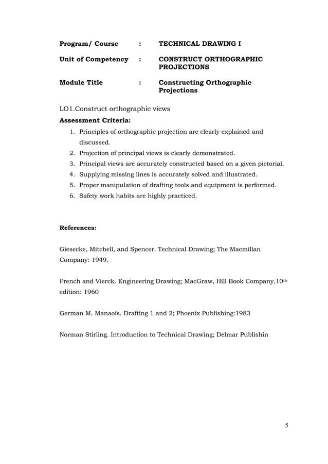 Y1-Module-3-Constructing-orthographic-projection (1).doc | 3-D Graphics | Computer Software and ...