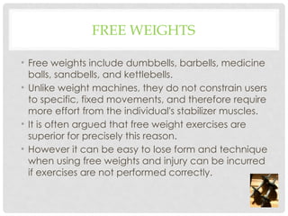 Type of training - strength flexibility resistance | PPTX | Physical ...