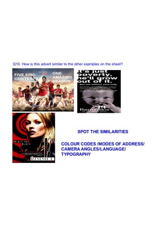 Print advertising: questions and examples | PDF