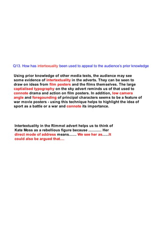 Print advertising: questions and examples | PDF