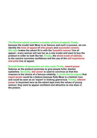 Print advertising: questions and examples | PDF