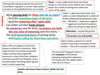 Y10 war poetry notes | PPT