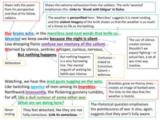 Y10 war poetry notes | PDF