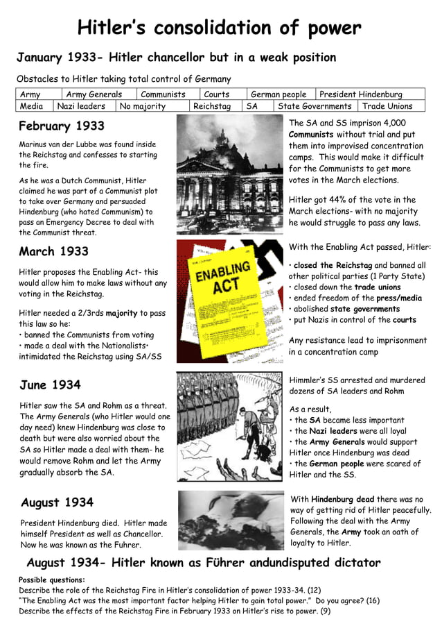 Y11 germany revision templates | PDF