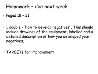 How to develop negatives | PPT | Video Production | Content Production