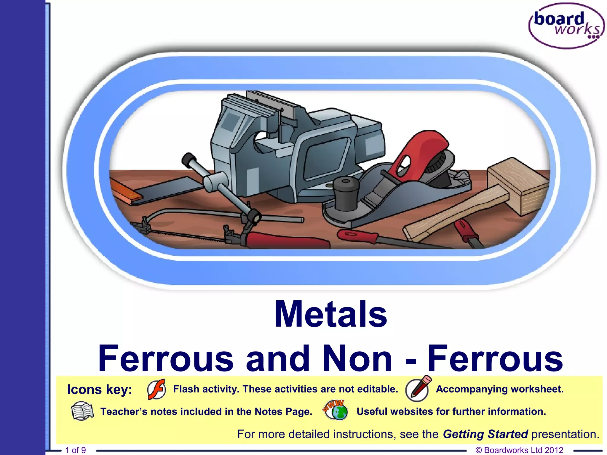 Ferrous and non-ferrous metals | PPT