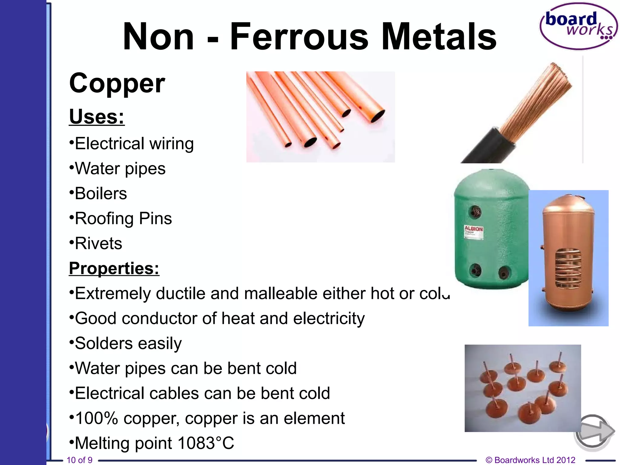 Ferrous and non-ferrous metals | PPT