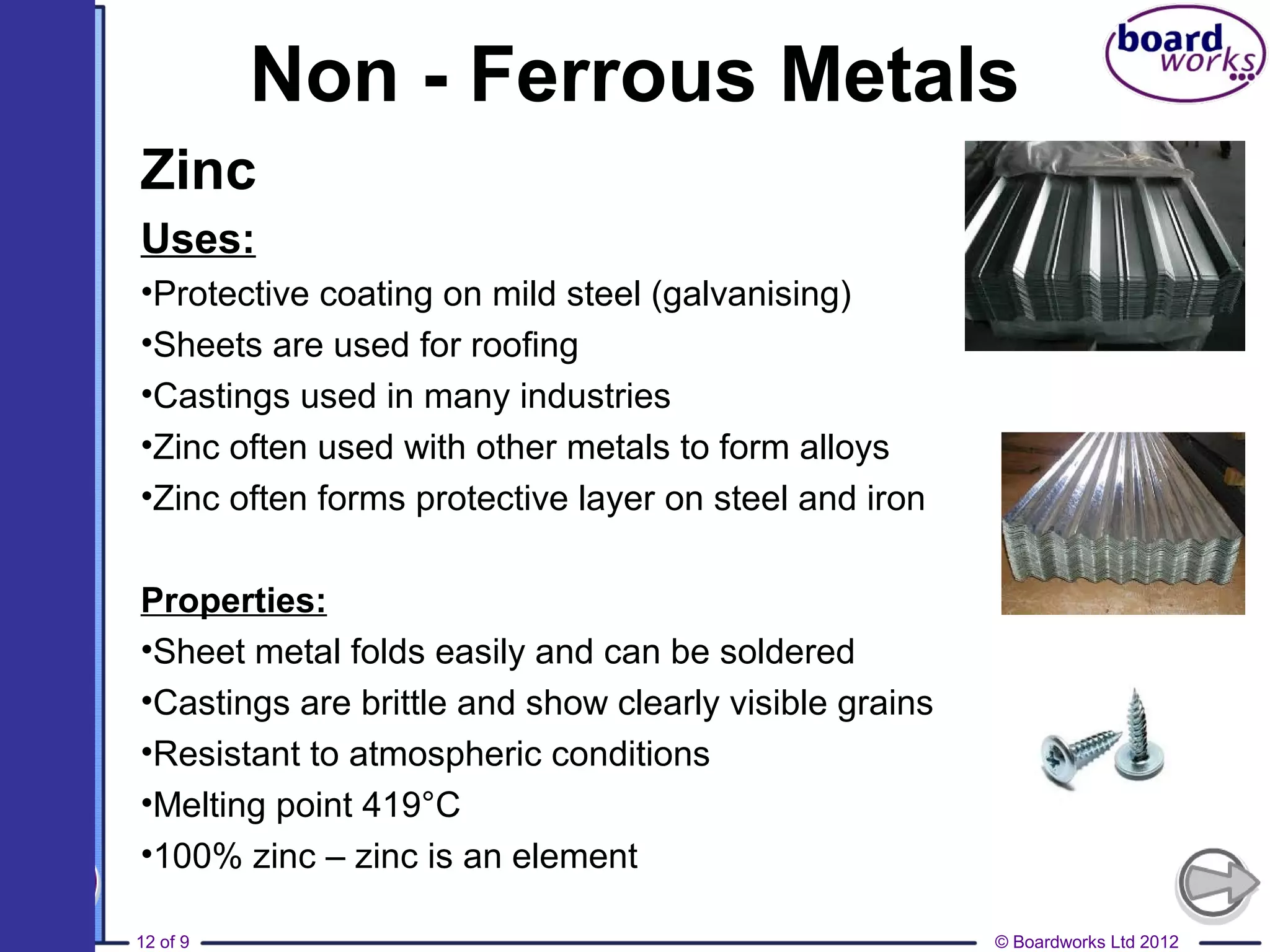 Ferrous and non-ferrous metals | PPT