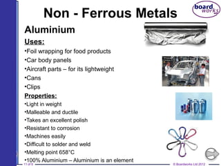 Ferrous and non-ferrous metals | PPT
