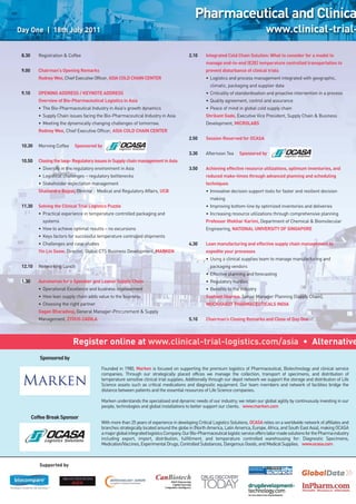 Pharmaceutical & Clinical Trial Logistics Asia Pacific | PDF