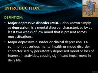 Major depressive disorder | PPTX