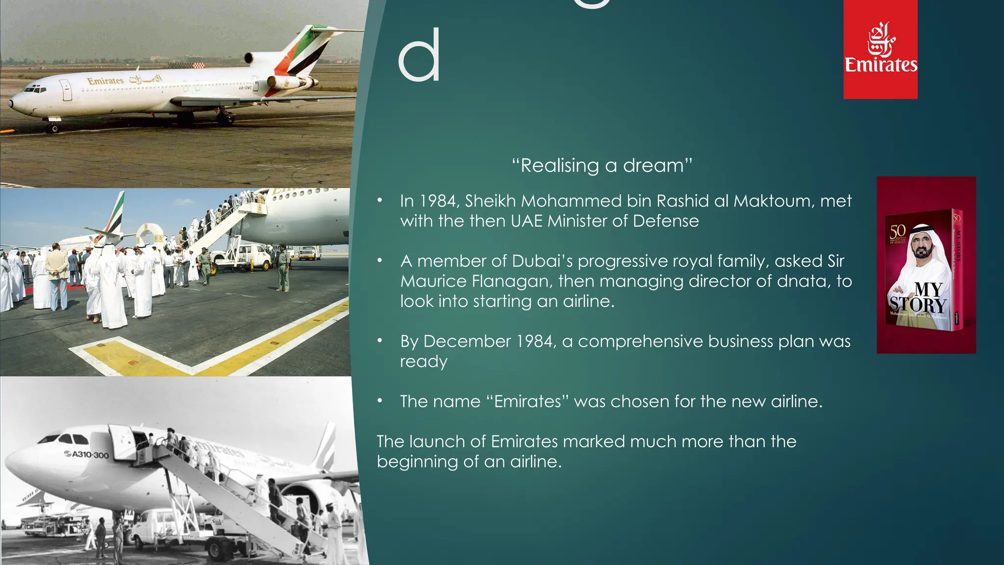 the history of Emirates airline powerpoint | PPTX