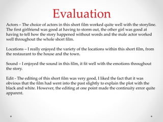 Y13 video analysis the note | PPT