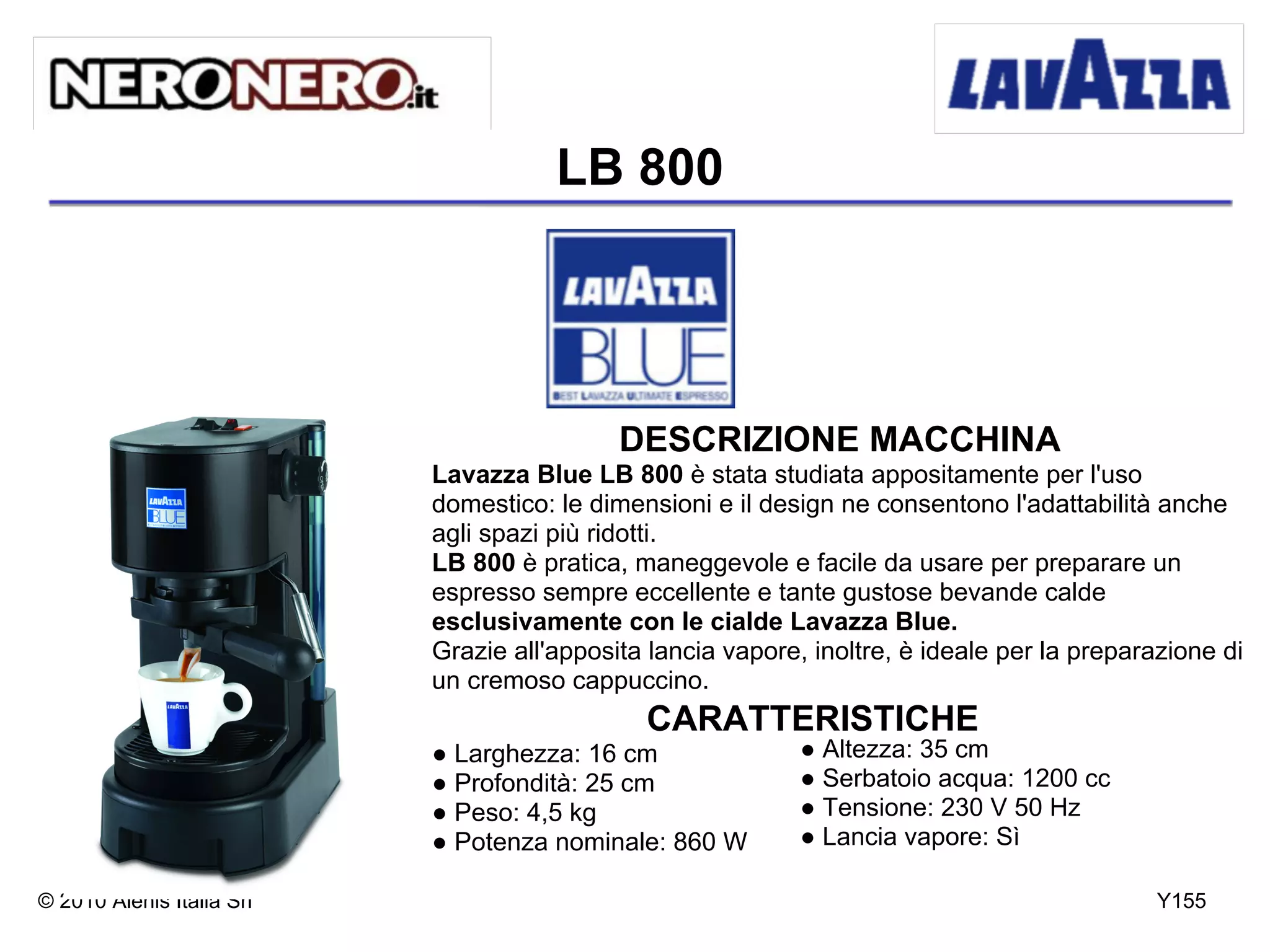 Catalogo Macchine da Caffè Lavazza | PDF
