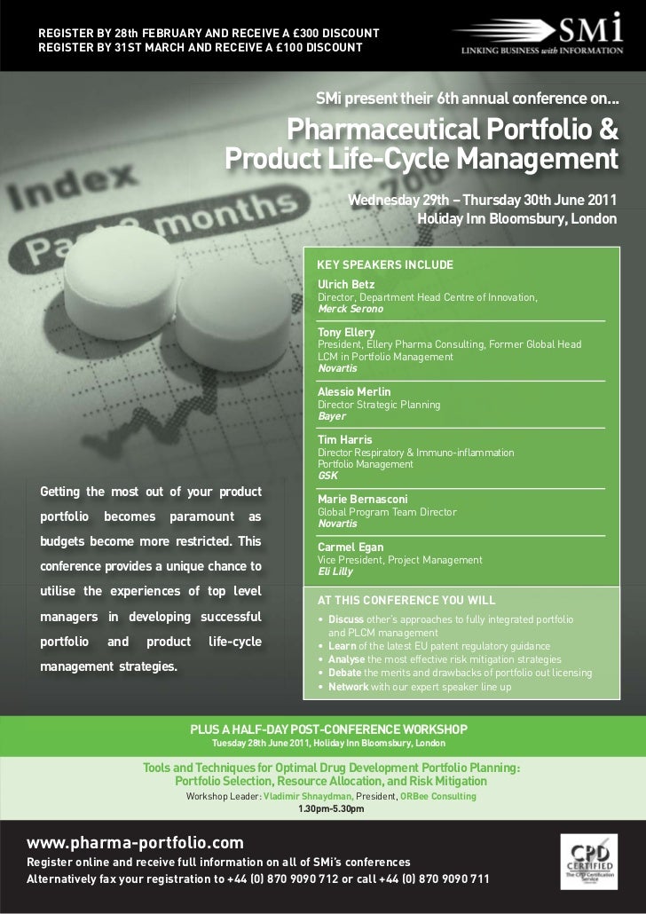 Pharmaceutical Portfolio & Product Life Cycle Management