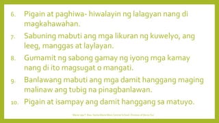 Pangangalaga ng Kasuotan | PPTX
