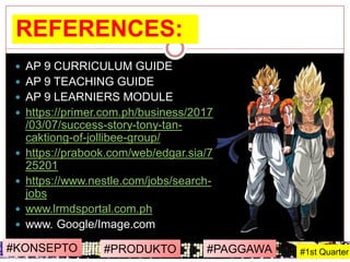 Aralin 6 produksyon | PDF