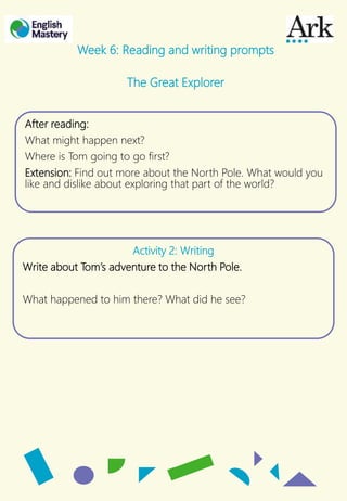 Year 1 Writing Week 6 | PPTX