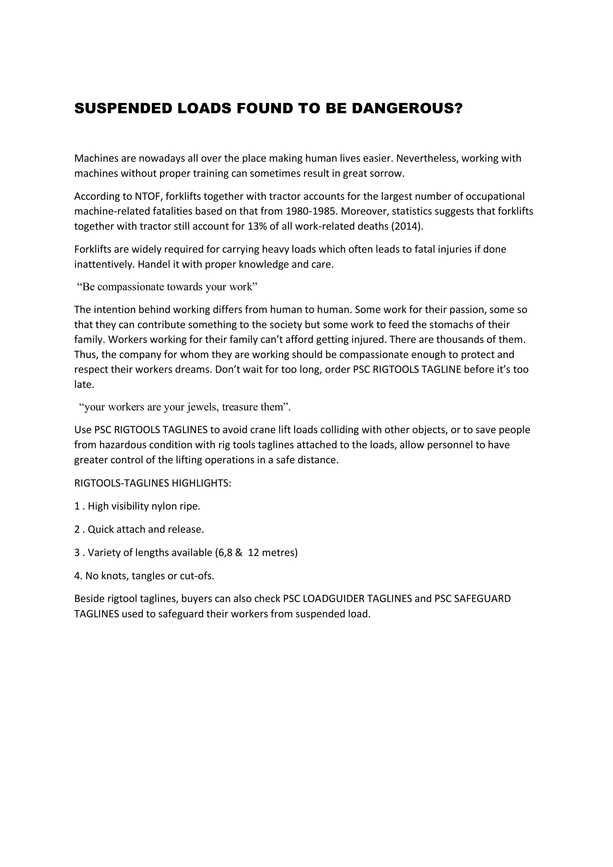 PSC Rig Tools Tagline | PDF