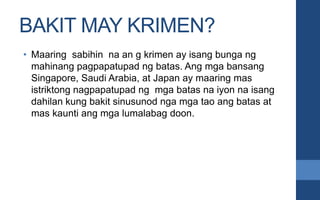 YUNIT2. Araling 7: KRIMEN | PPTX