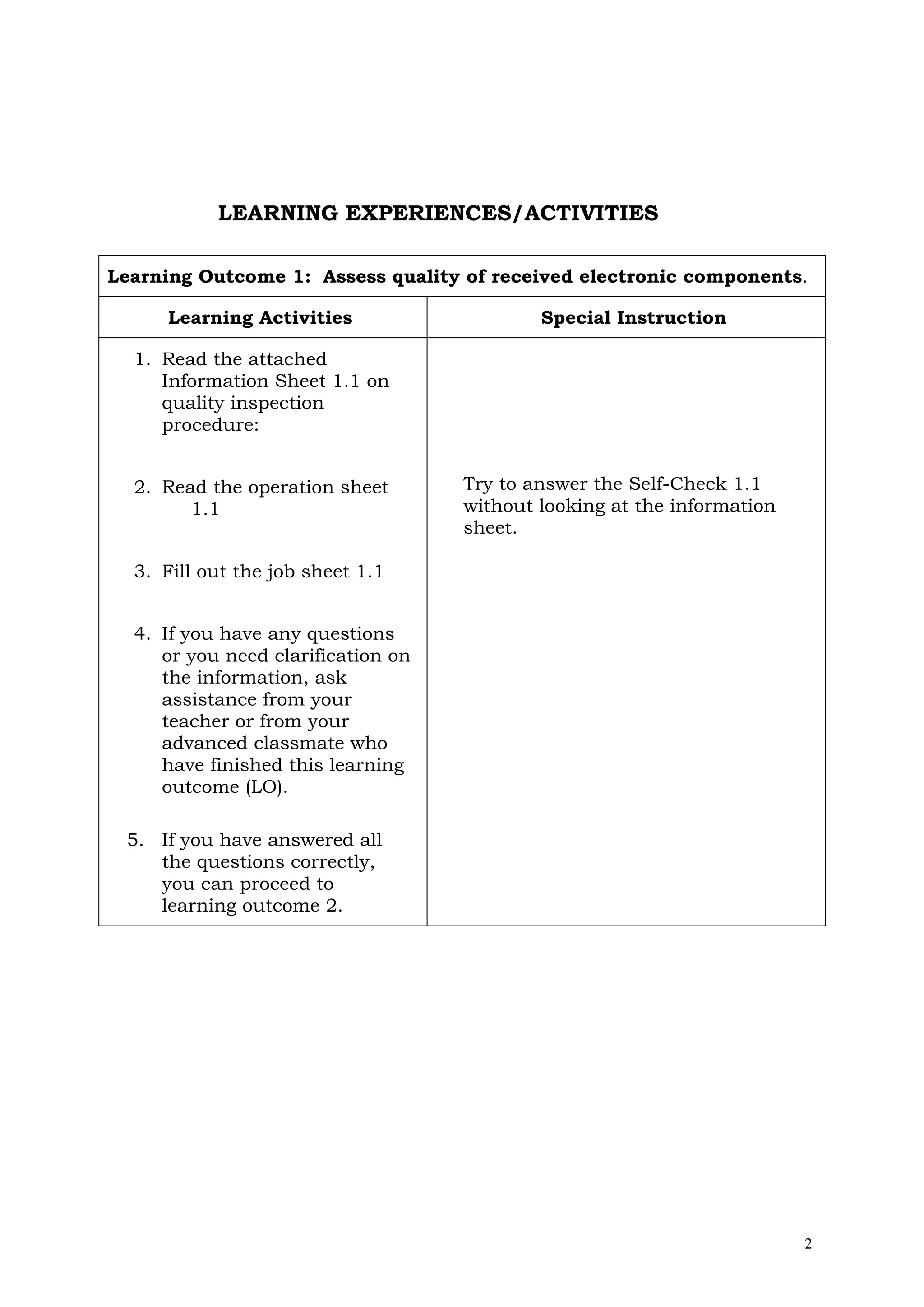 TLE CES NC II Y2 - Module 5 - Applying Quality Standards.doc