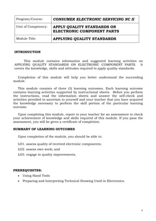TLE CES NC II Y2 - Module 5 - Applying Quality Standards.doc