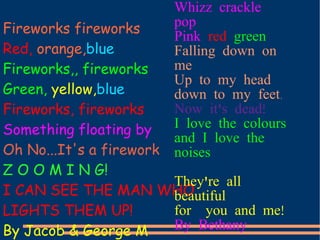 Y2 2009 Firework Poems | PPT
