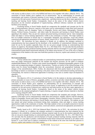 Development and Evaluation of a Contextualized Reference Material in Social Studies | PDF