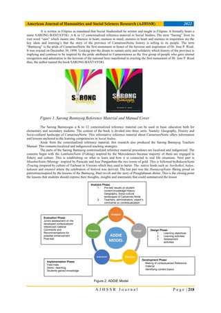 Development and Evaluation of a Contextualized Reference Material in Social Studies | PDF
