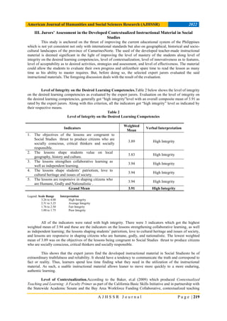 Development and Evaluation of a Contextualized Reference Material in ...