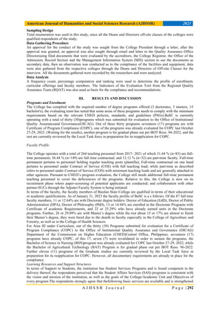 AN ASSESSMENT ON THE VIABILITY OF BASILAN STATE COLLEGE FOR UNIVERSITY ...