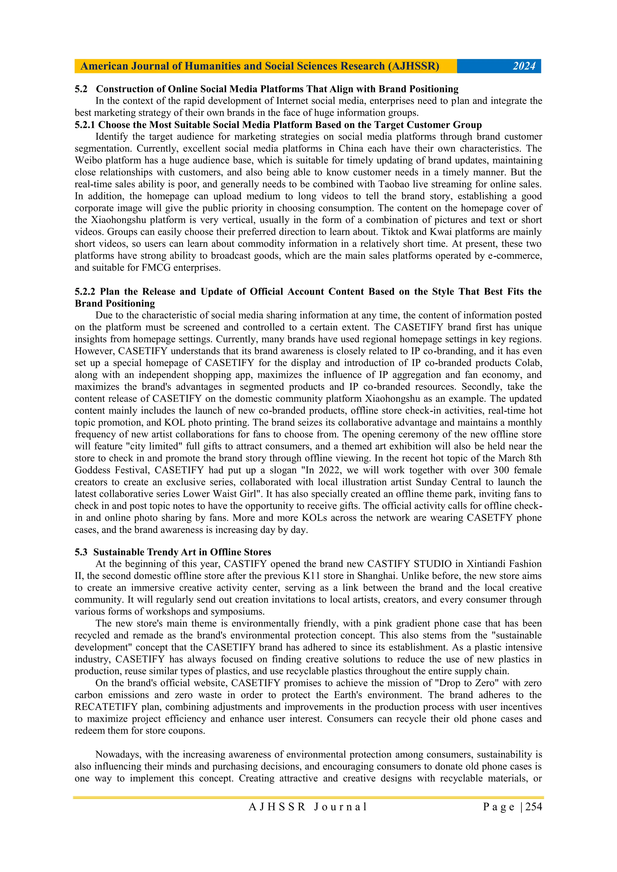 SOCIAL MEDIA MARKETING AND STRATEGY ANALYSIS OF CASETIFY | PDF