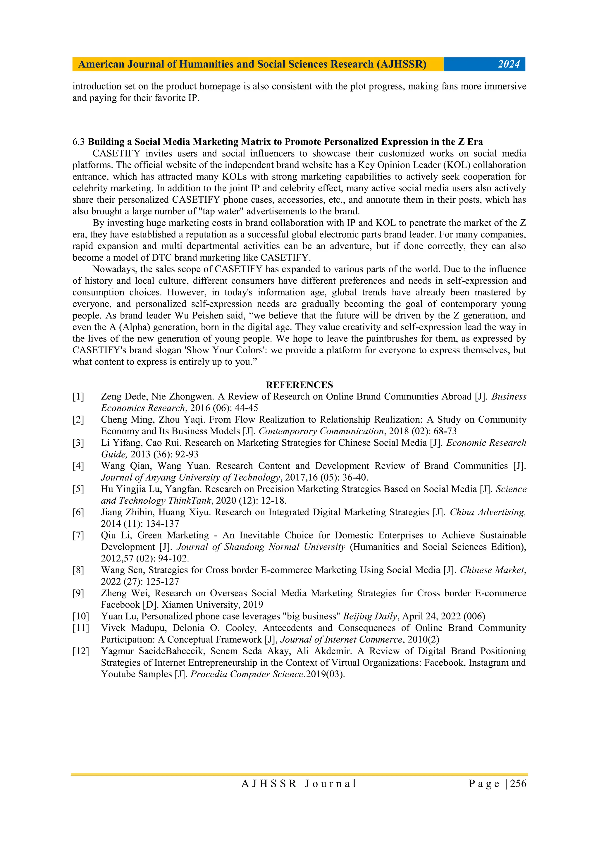 SOCIAL MEDIA MARKETING AND STRATEGY ANALYSIS OF CASETIFY | PDF