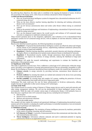 AI-POWERED THREAT INTELLIGENCE FOR IoTCONNECTED ENERGY DEVICES: A DECENTRALIZED APPROACH TO ...