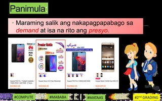 Aralin 2 price elasticity ng demand | PDF