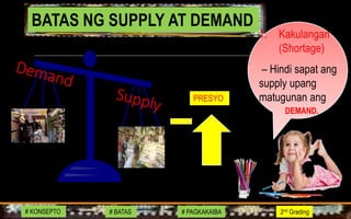 Aralin 4 Interaksyon ng Supply at Demand | PDF
