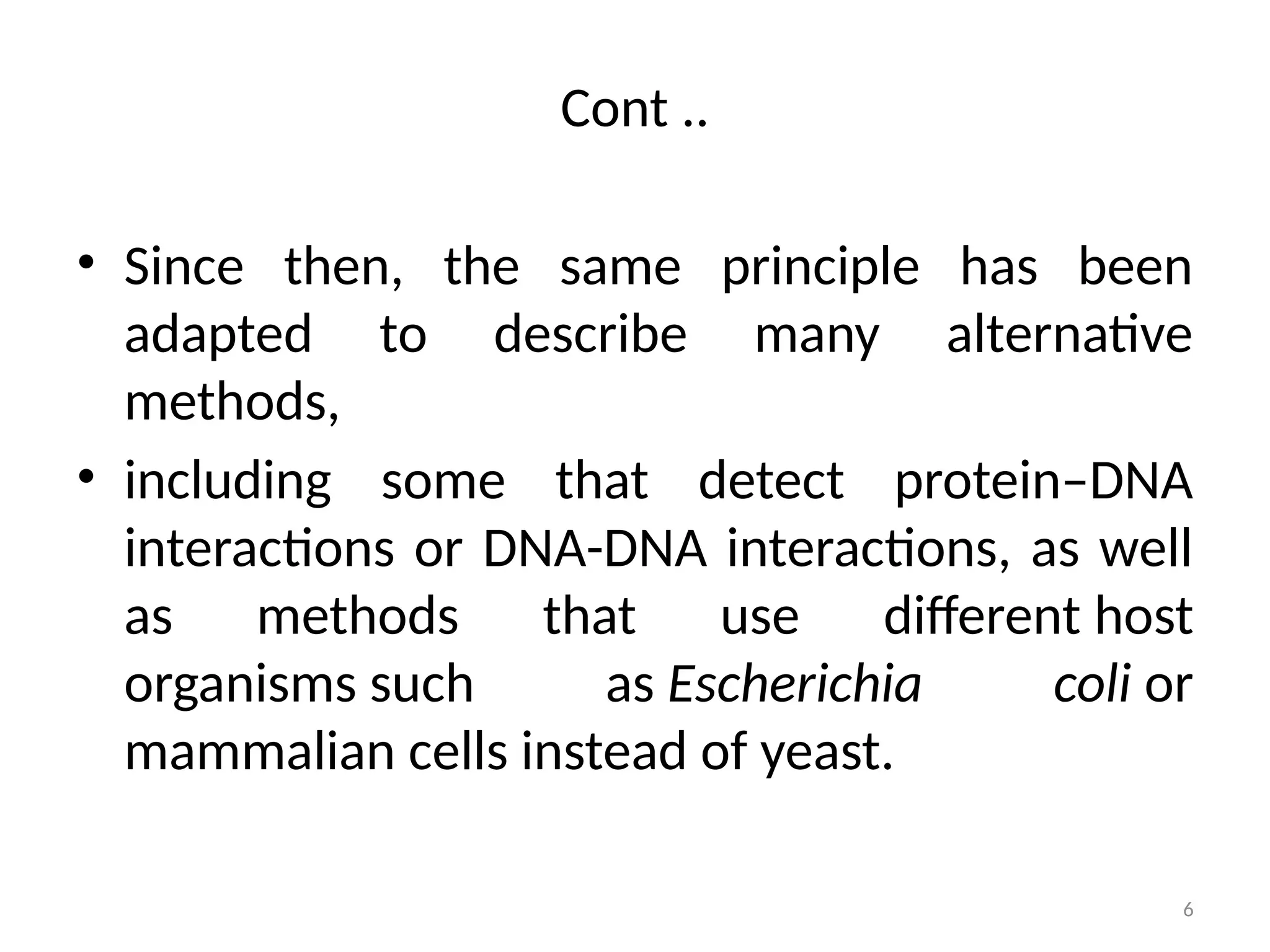 Yeast Two Hybrid system essential document | PPTX