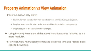 Android animation theory | PPTX | Computer Animation | Computer ...