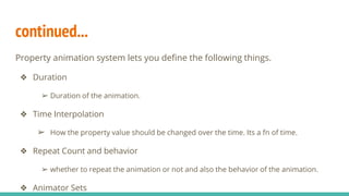 Android animation theory | PPTX | Computer Animation | Computer ...