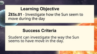 Year 2 Sun across the Sky - Light topics | PPTX