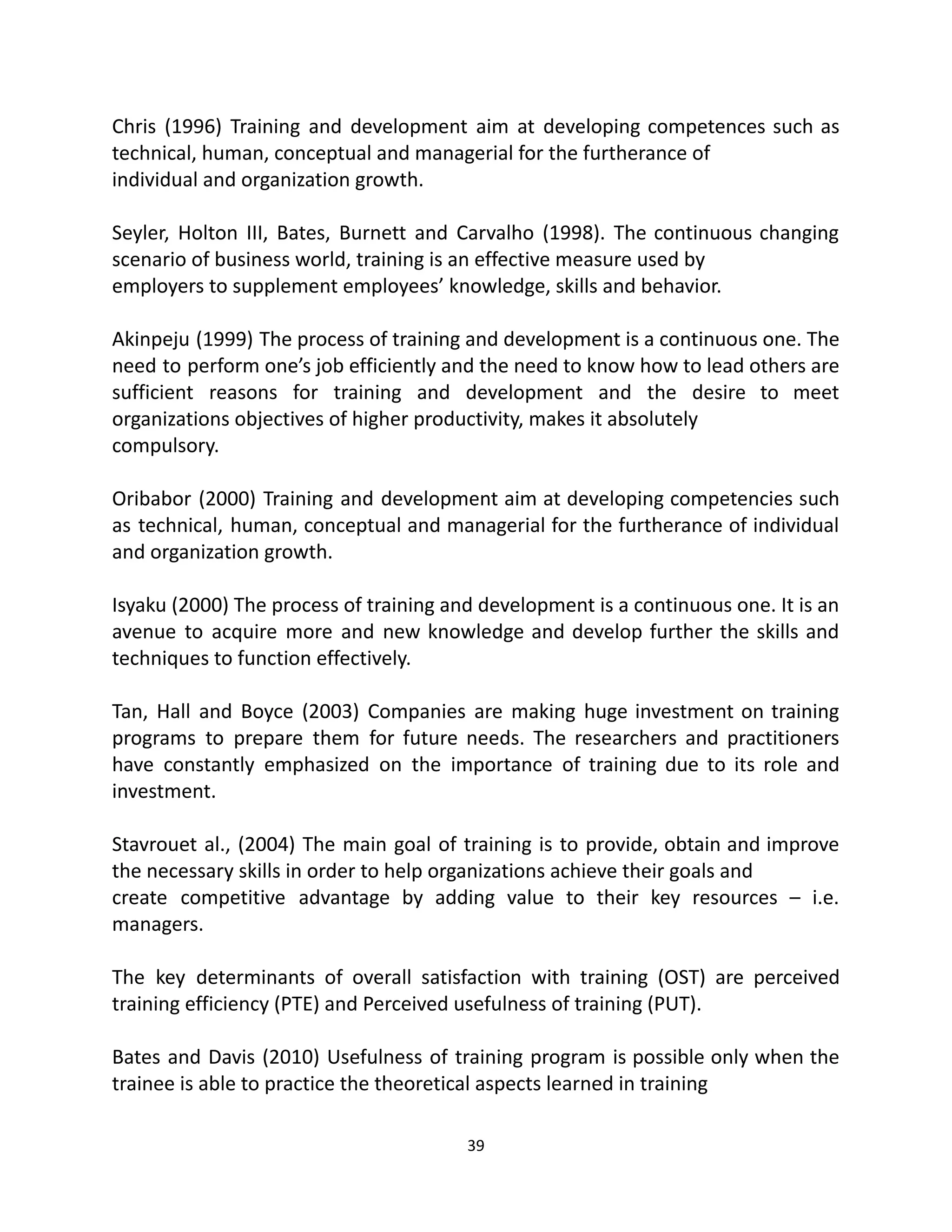 Analysis of Training and Development Programs in TCS | PDF