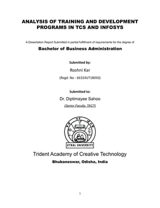 Analysis of Training and Development Programs in TCS | PDF