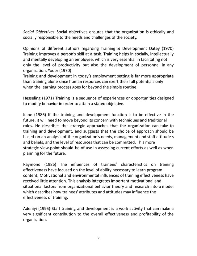 Analysis of Training and Development Programs in TCS | PDF