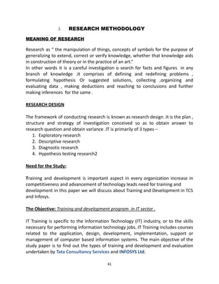 Analysis of Training and Development Programs in TCS | PDF