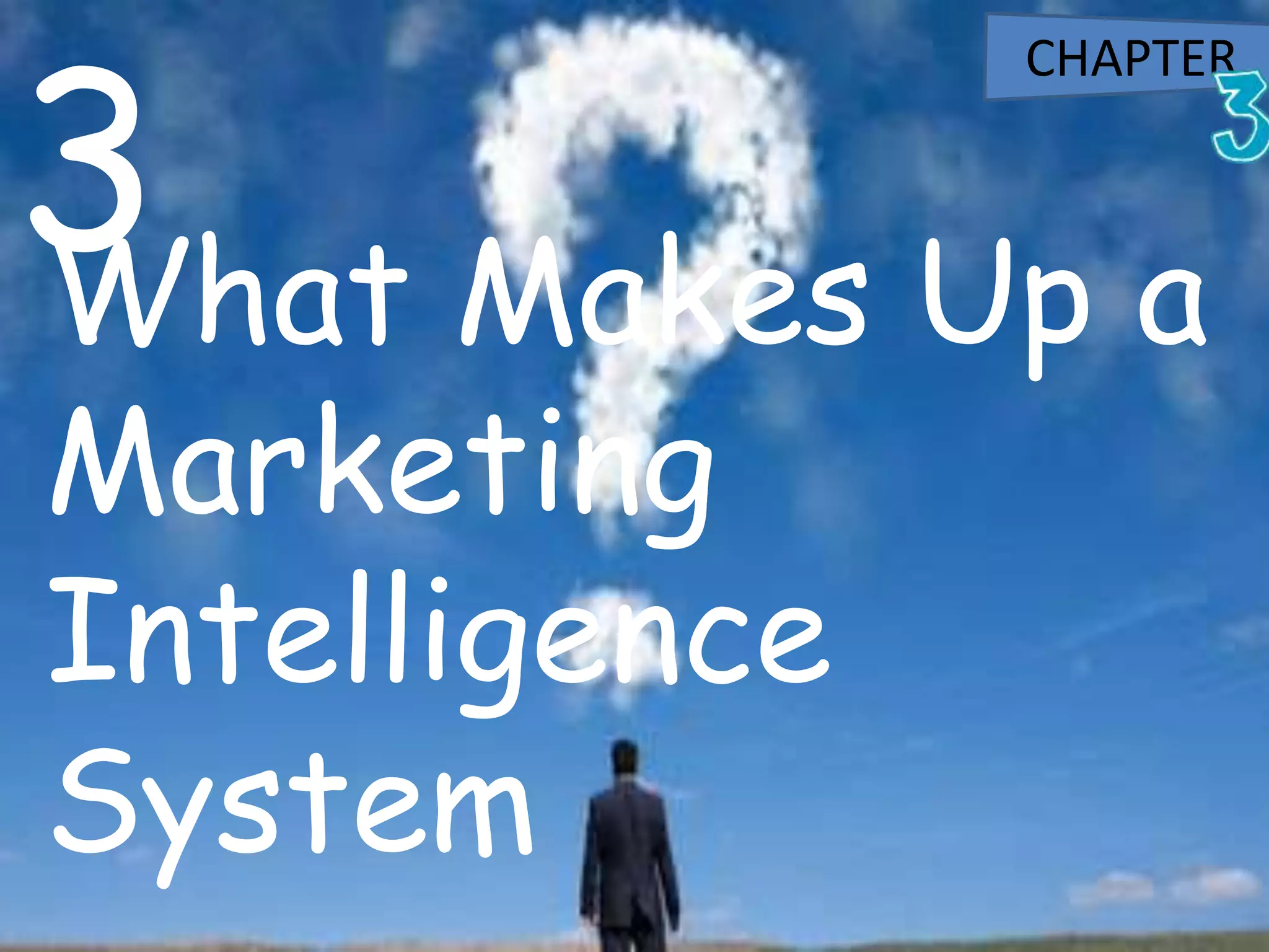What makes up a marketing intelligence system | PPT