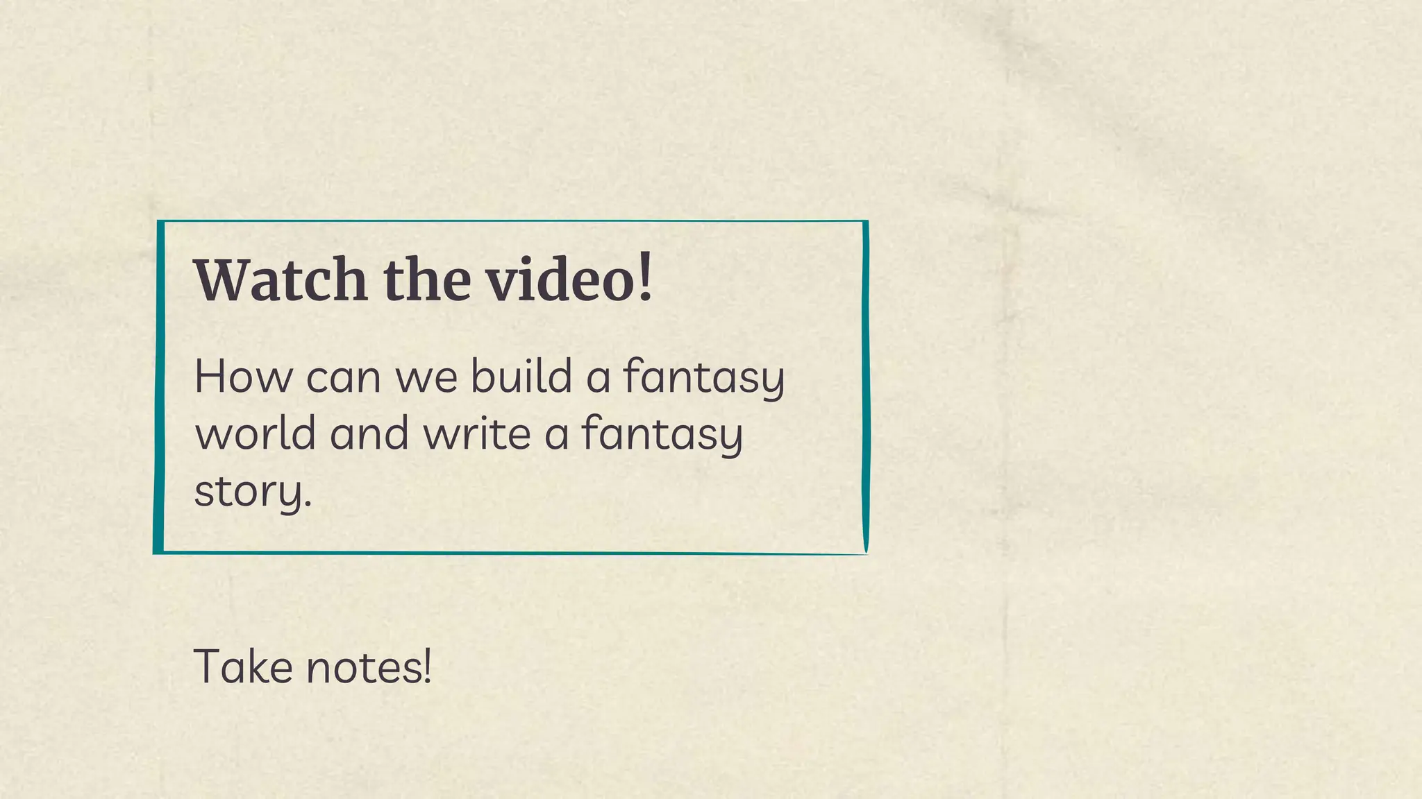 Fantasy Writing- How to write a fantasy writing | PPTX